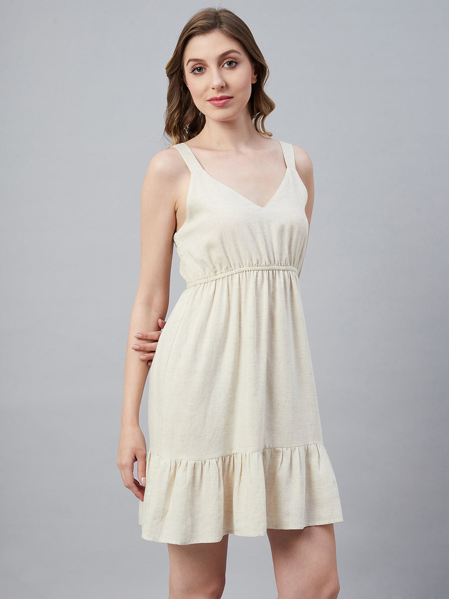 NATURAL RAYON LINEN MINI DR – Sim and Sam